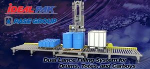 Dual Lance Drum & Tote Filling System | Ideal Pase